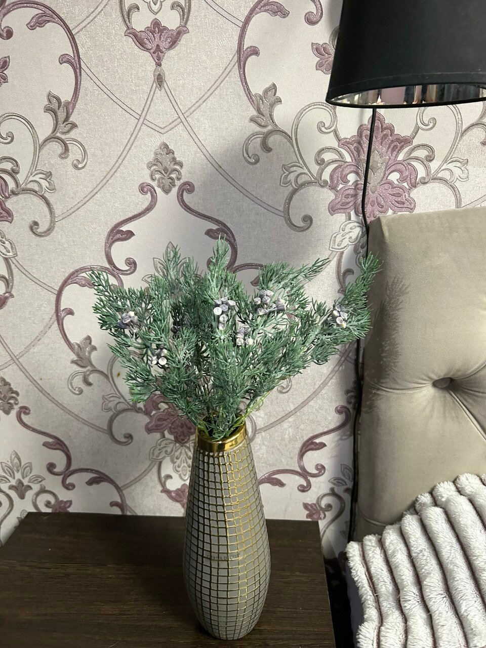 Искусственное растение Holodilova "Можжевельник", высота 40 см, темно-зеленое