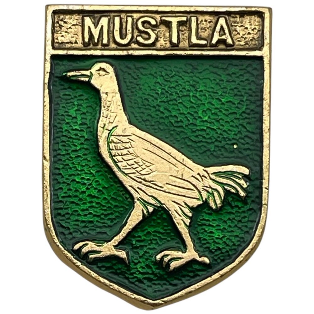 Знак "Mustla. Гербы городов Эстонии межвоенного периода" (Мустла) 1991-2004 гг. (КЭМЗ)