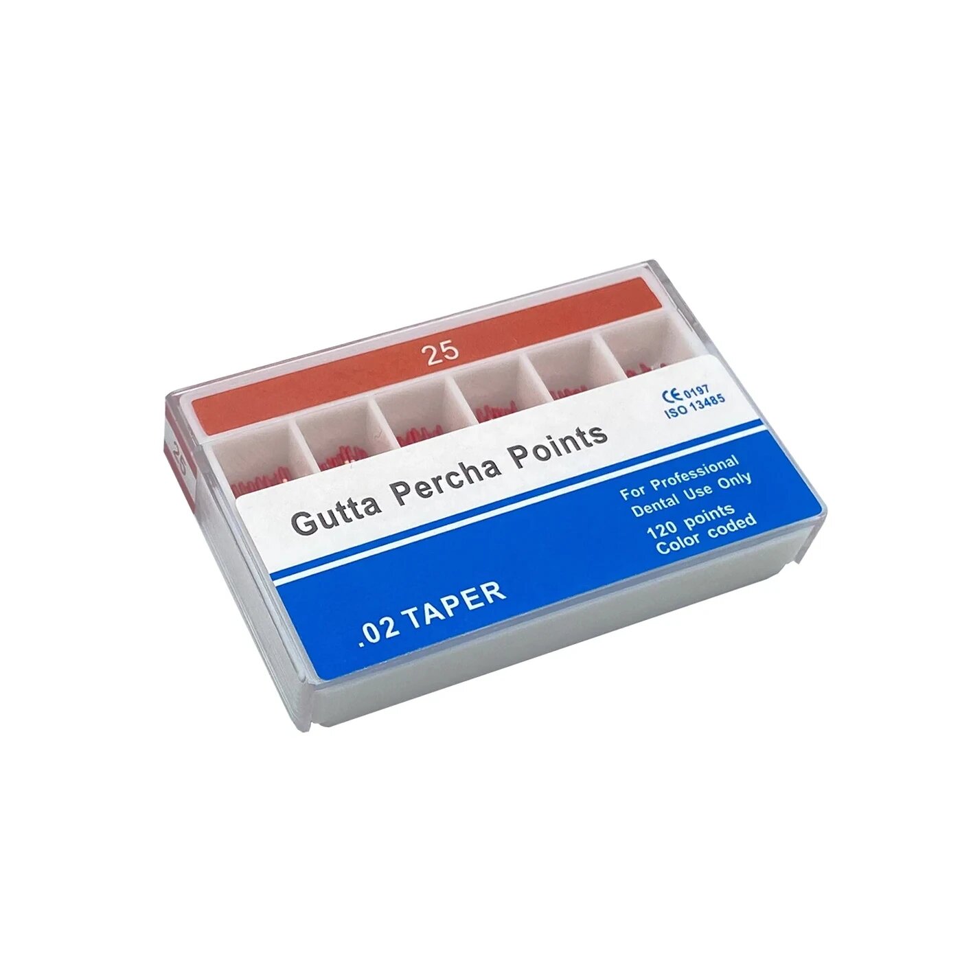 Gutta Percha Points, .02 Taper, Size 25, GP