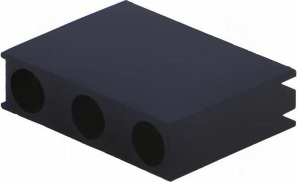 Корпус FIX&FASTEN FIX-LED-331 Корпус LED 3мм полиамид угловой черный UL94V-2 Кол-во диод: 3 1шт