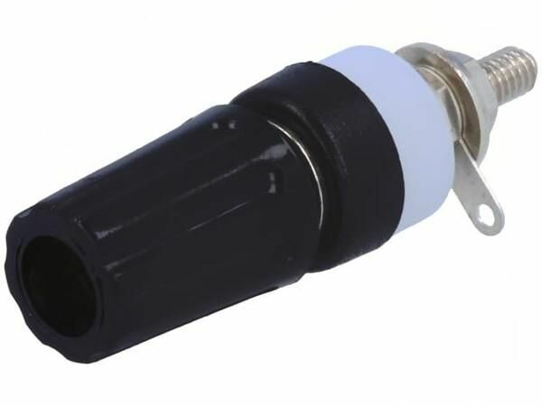 Гнездо CLIFF CL1505, "банан" 4 мм, 15 А, 250ВDC, L 45 мм, монтаж на панель