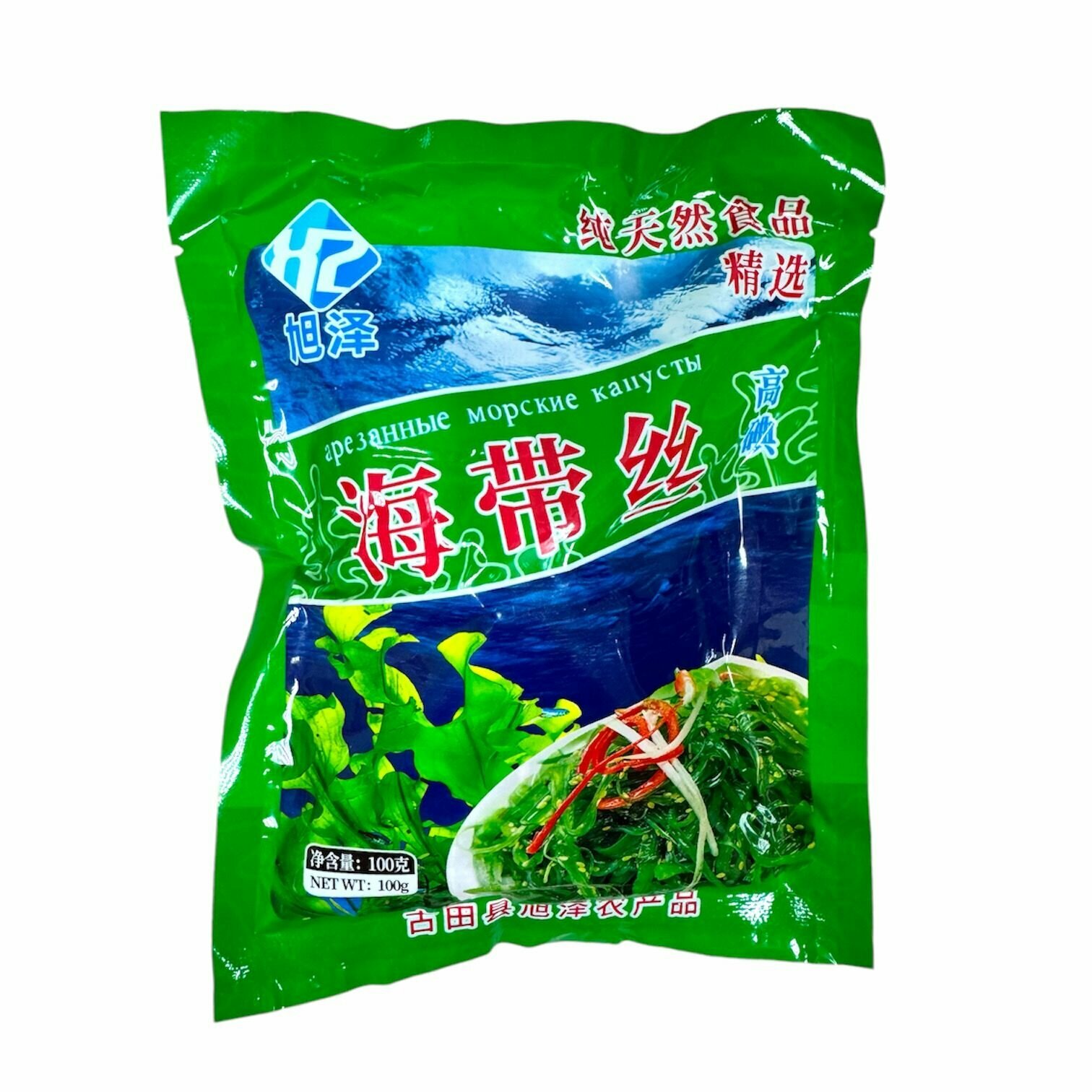 Нарезанная морская капуста пакет 100 гр