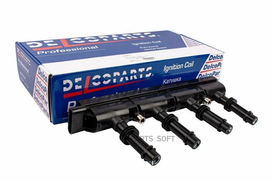 19348776 DELCOPARTS Катушка зажигания OPEL 1.2/1.4 09-