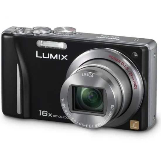 PANASONIC Фотоаппарат Panasonic Lumix DMC-TZ20, черный