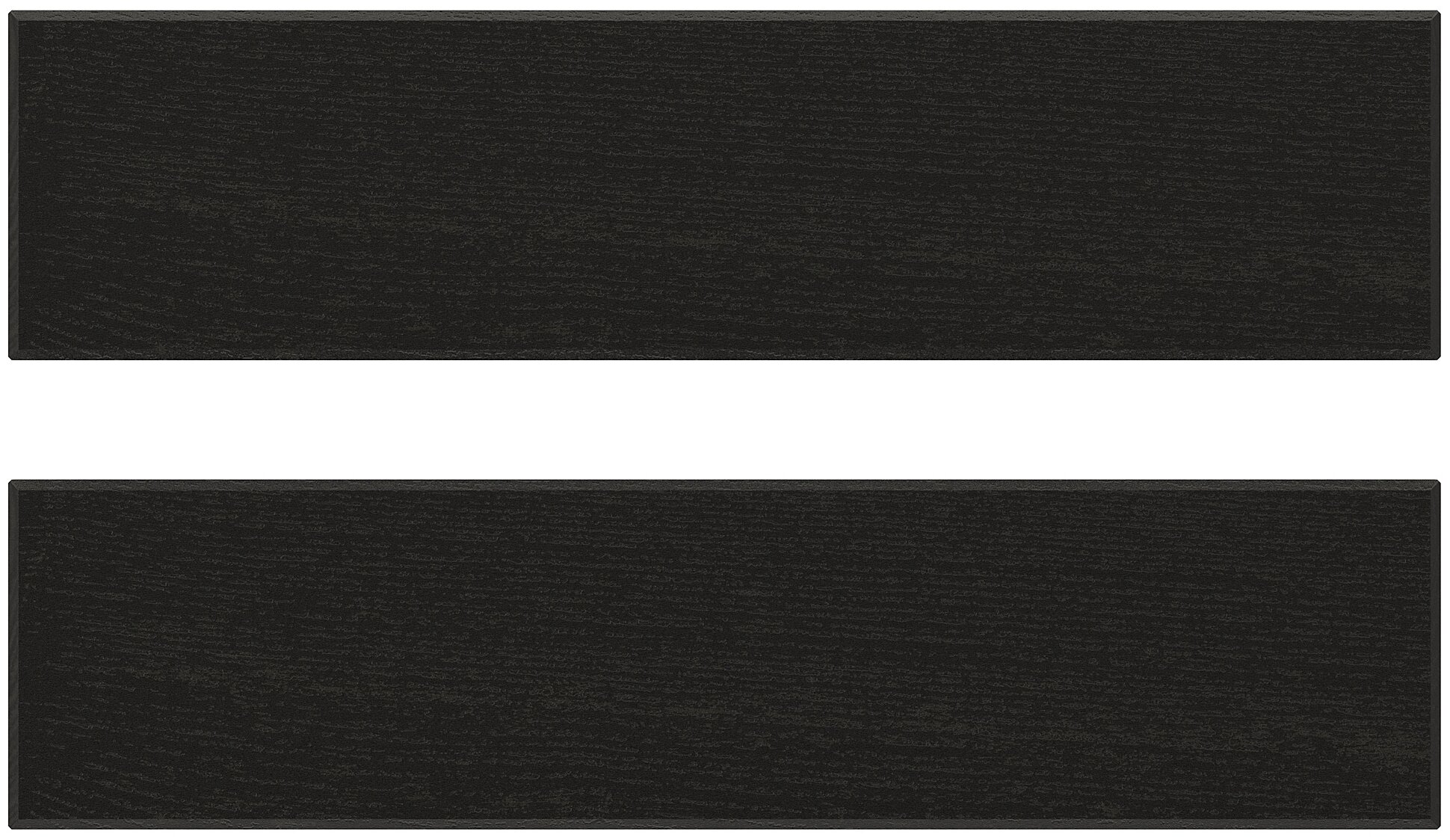 Горизонтальная панель ИКЕА ЛЕРХЮТТАН 40x10, фронтальная панель ящика, 10356504, 2 шт, 2 шт, черная морилка