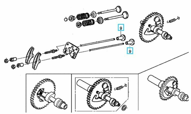 Подъемник клапана для двигателя Honda GX200/GP200; Артикул Honda: 14731ZL0000 (Оригинал)