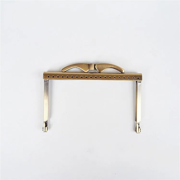 Лапка для рукоделия LIONSEN, сделай сам, металлическая ручка-каркас для кошелька см, поцелуй, застежка, замок для сумки, аксессуары для шитья Bronze Glossy 10.5cm