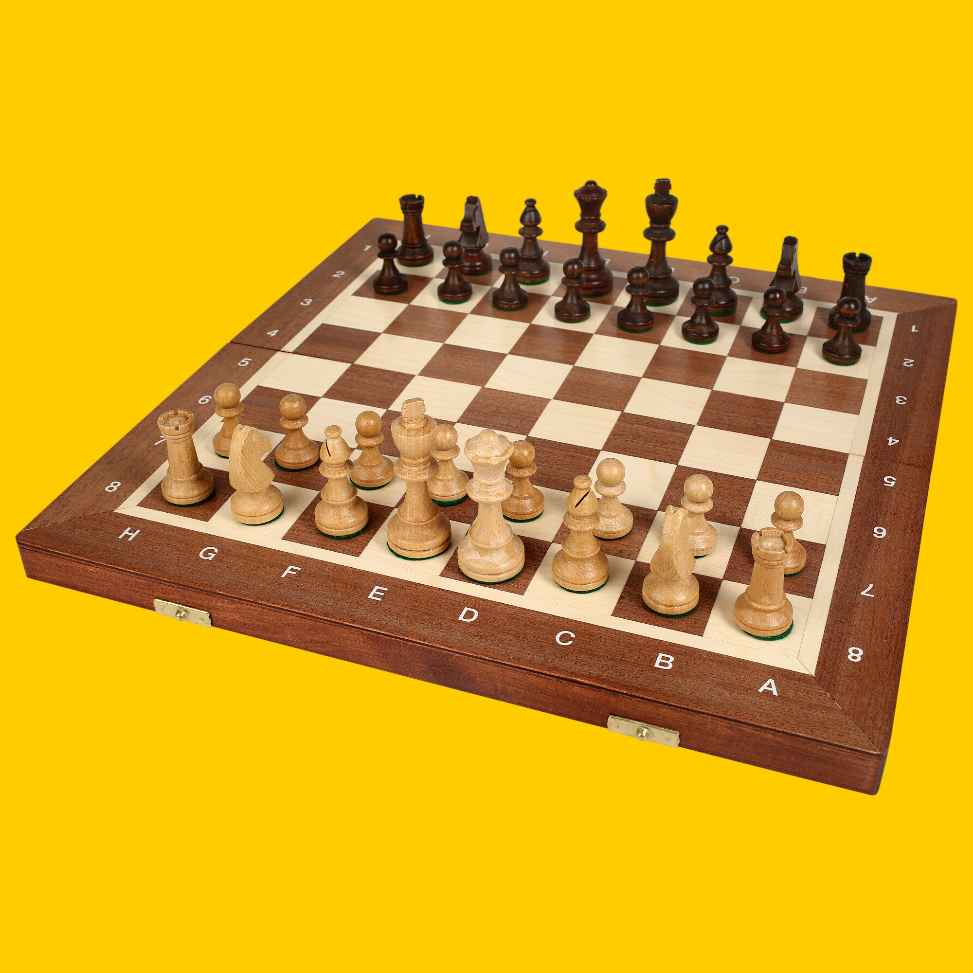 Шахматы Стаунтон №4 (махагон)