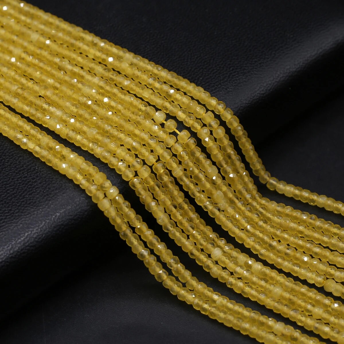 Натуральные цветные шпинели бусины 2x3 мм Желтый