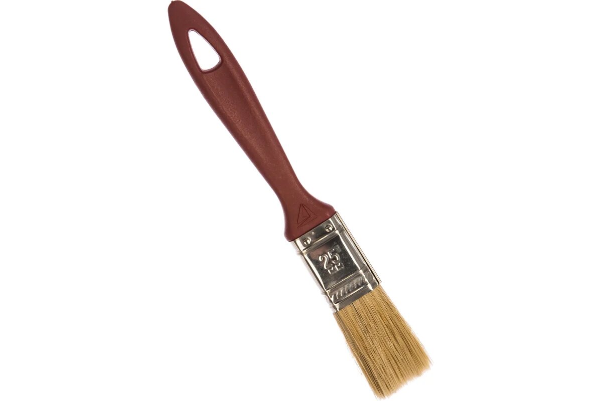 STAYER кисть плоская UNIVERSAL-EURO 25 мм натуральная щетина пластмассовая ручка 0108-25