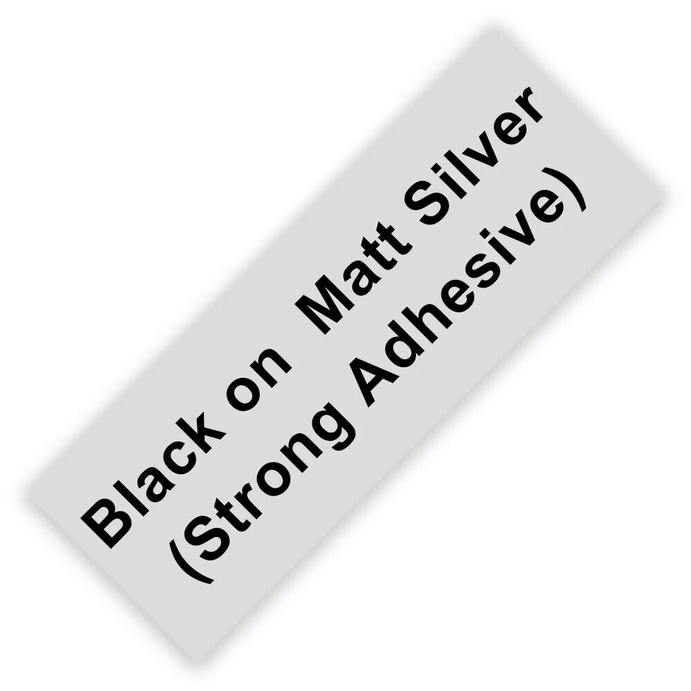 Лента для этикеток Labelwell 6/9/12 мм для Brother P Touch Черный, Strong Matt Silver, 12 мм