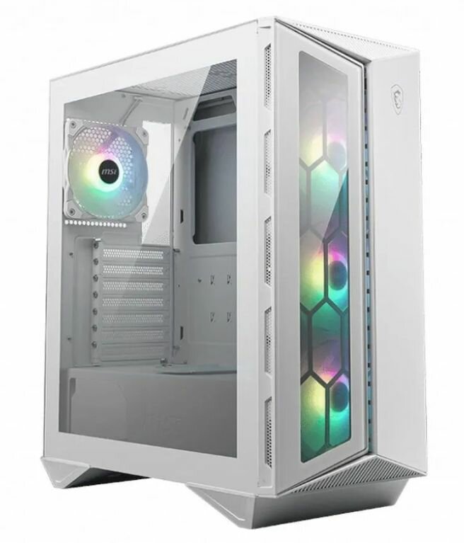 Компьютерный корпус MSI MPG GUNGNIR 110R WHITE (306-7G10W21-W57) белый - Midi Tower, ATX, USB 3.2 Gen 2 Type-A