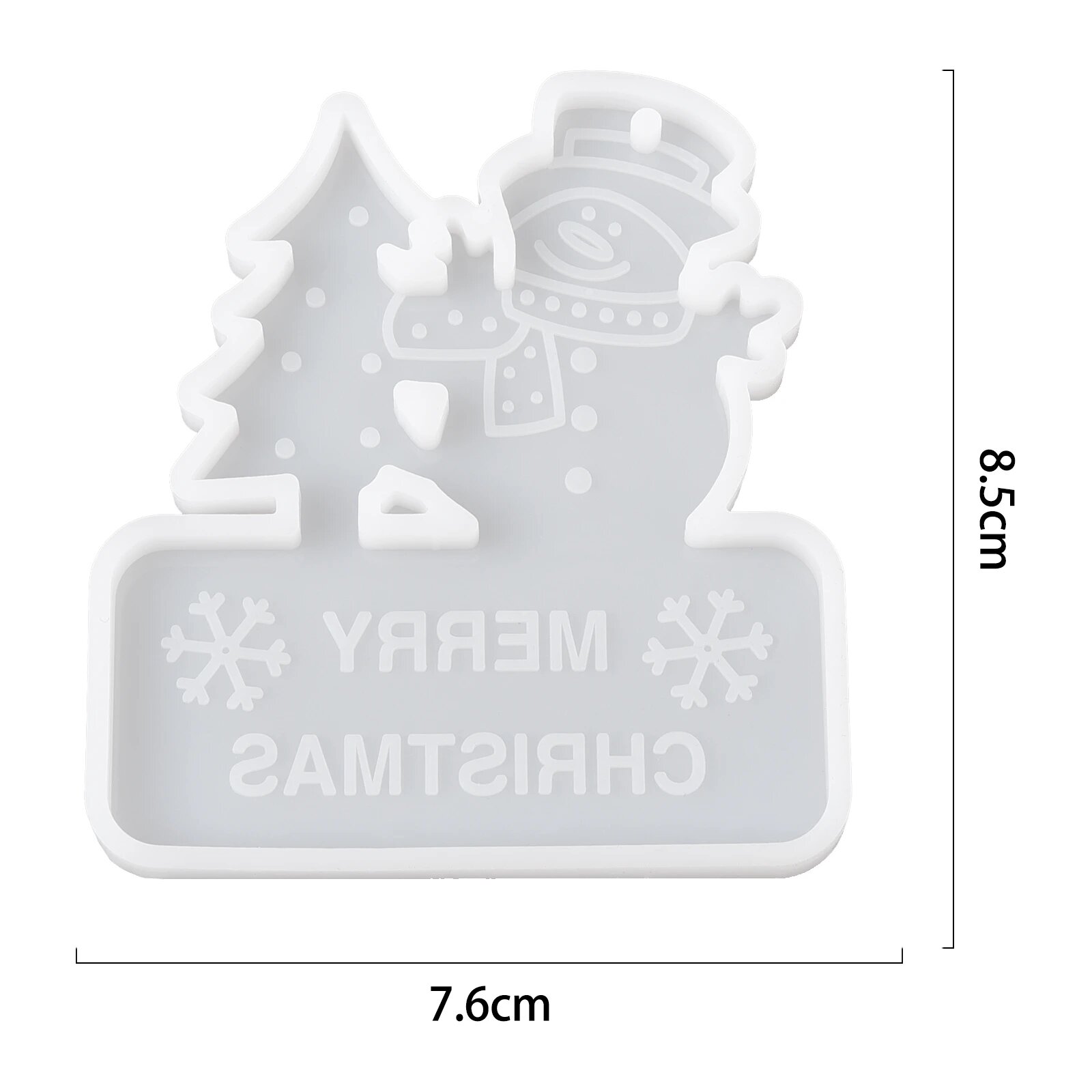 Силиконовая форма для выпечки "Рождественский домик" 8.5x7.6см