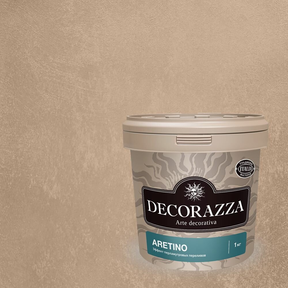 Декоративная краска с эффектом перламутровых переливов Decorazza Aretino (1л) AR 10-24