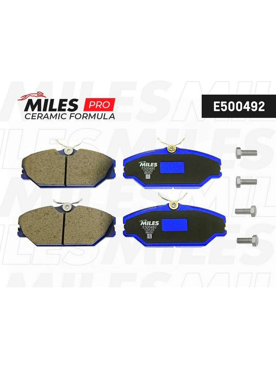 Колодки тормозные дисковые передние для а/м RENAULT Laguna, Megane, Clio, Miles E500492