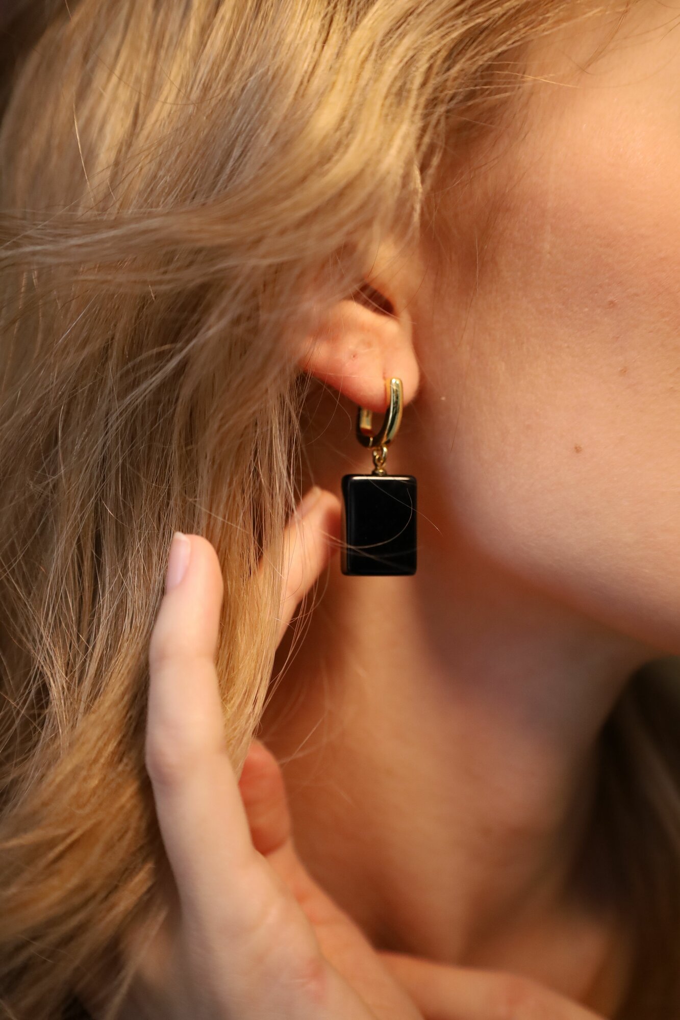 Серьги, агат