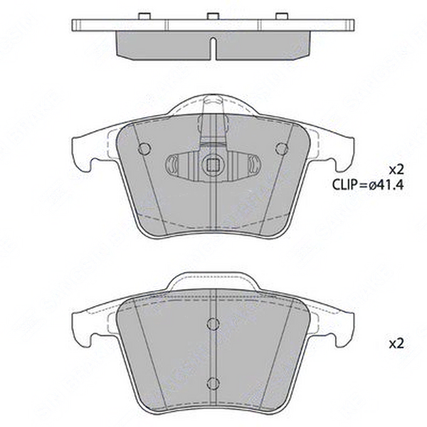 HI-Q SP2299 sp2299 колодки дисковые задние\ Volvo (Вольво) xc90 2.5it / 3.0i t6 / 2.4 d5 02