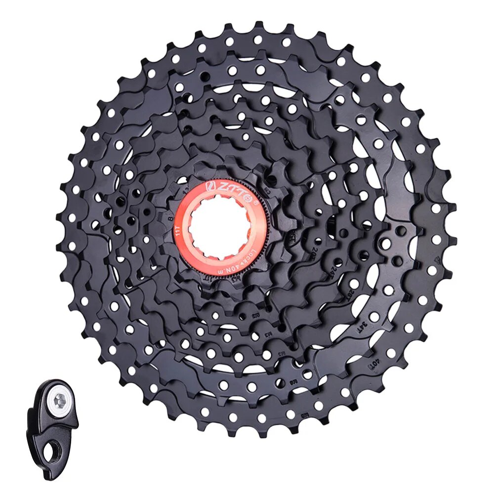 Кассета ZTTO M410 X4 HG 8 скоростей черная сталь Черный, 8s40T black