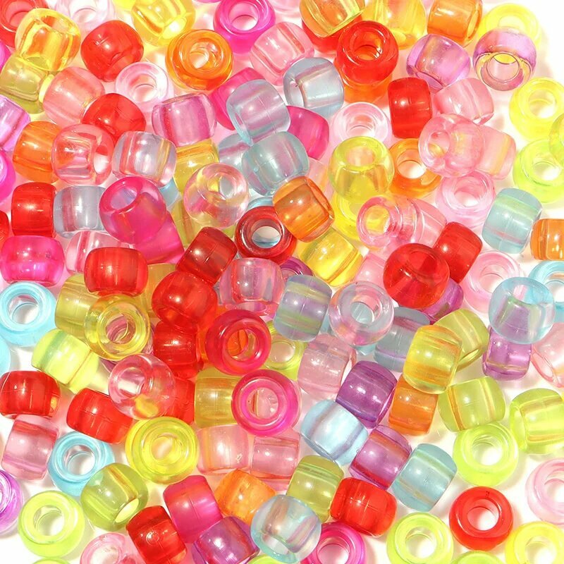 Бусины Пони радужные 100 шт. 100Pcs, Trans Colorful1
