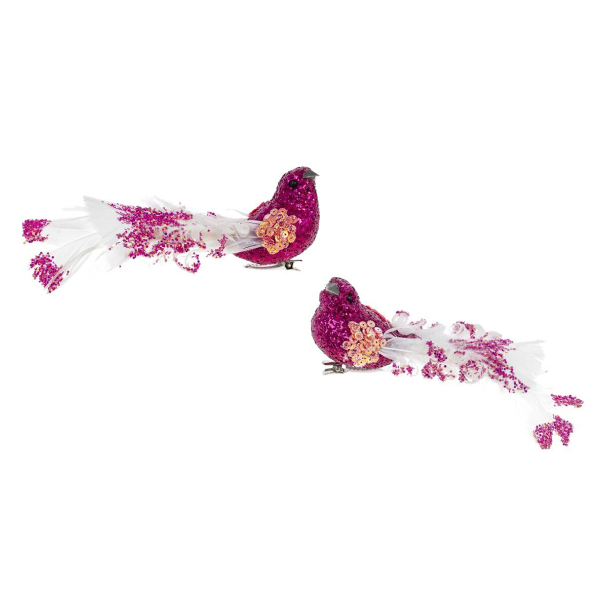 774428-QP17 Птичка декоративная бордовая 5 х 14 х 4 см изделие декоративное интерьерное