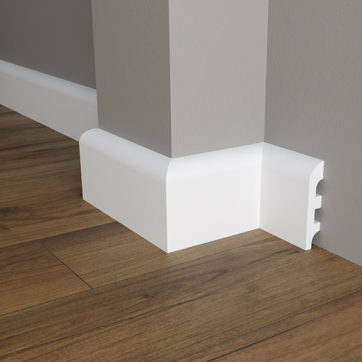 Плинтус дюрополимер напольный Decor-Dizayn (Декор-Дизайн), 99x21x2000 мм, DD41