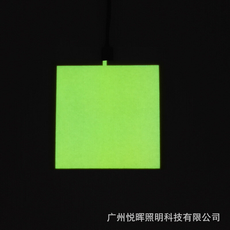 Люминесцентная пленка "el panel cold light", 10x10 см, с батарейным блоком, желтая