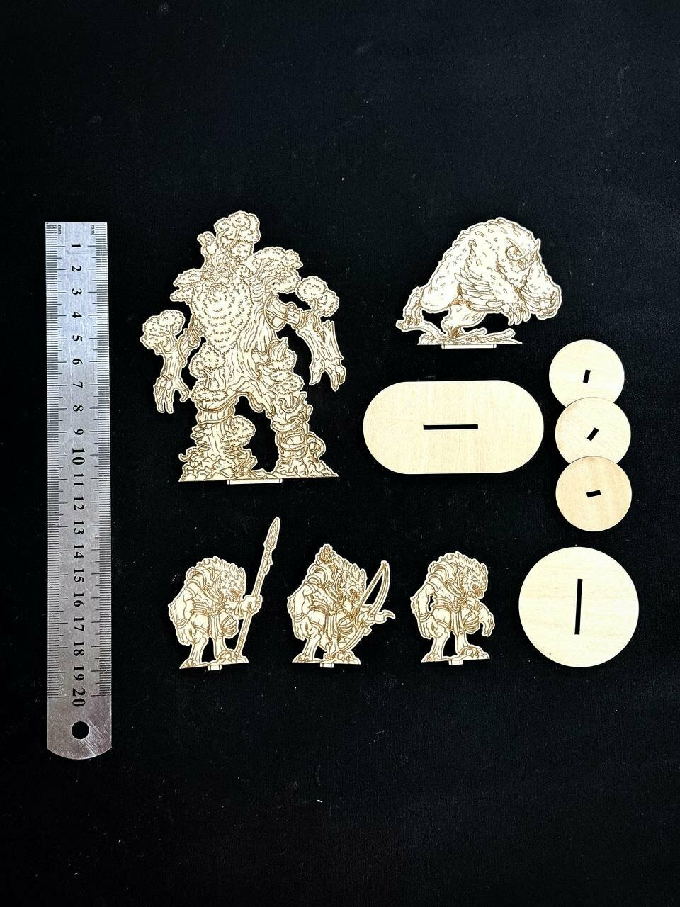 Набор деревянных миниатюр Обитатели леса