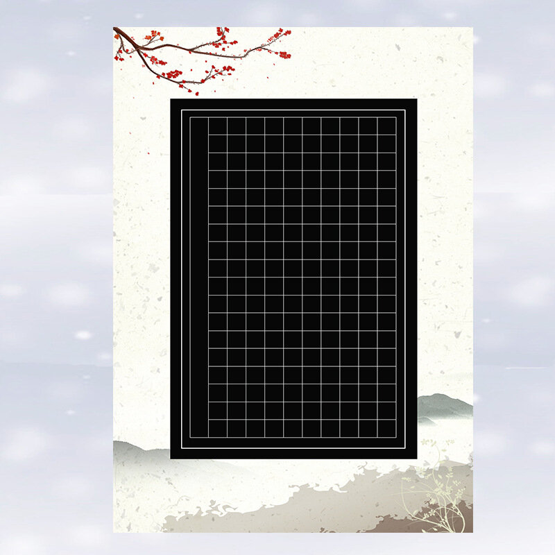 Бумага для каллиграфии, А3, черный фон, 8K190