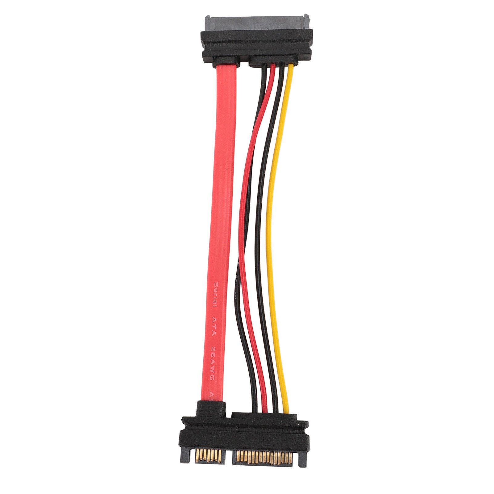 Удлинительный кабель SATA22P M/SAS29P F «папа-мама» для жесткого диска SATA7 15pin, питания и передачи данных, SFF 8482, 0,15 м.