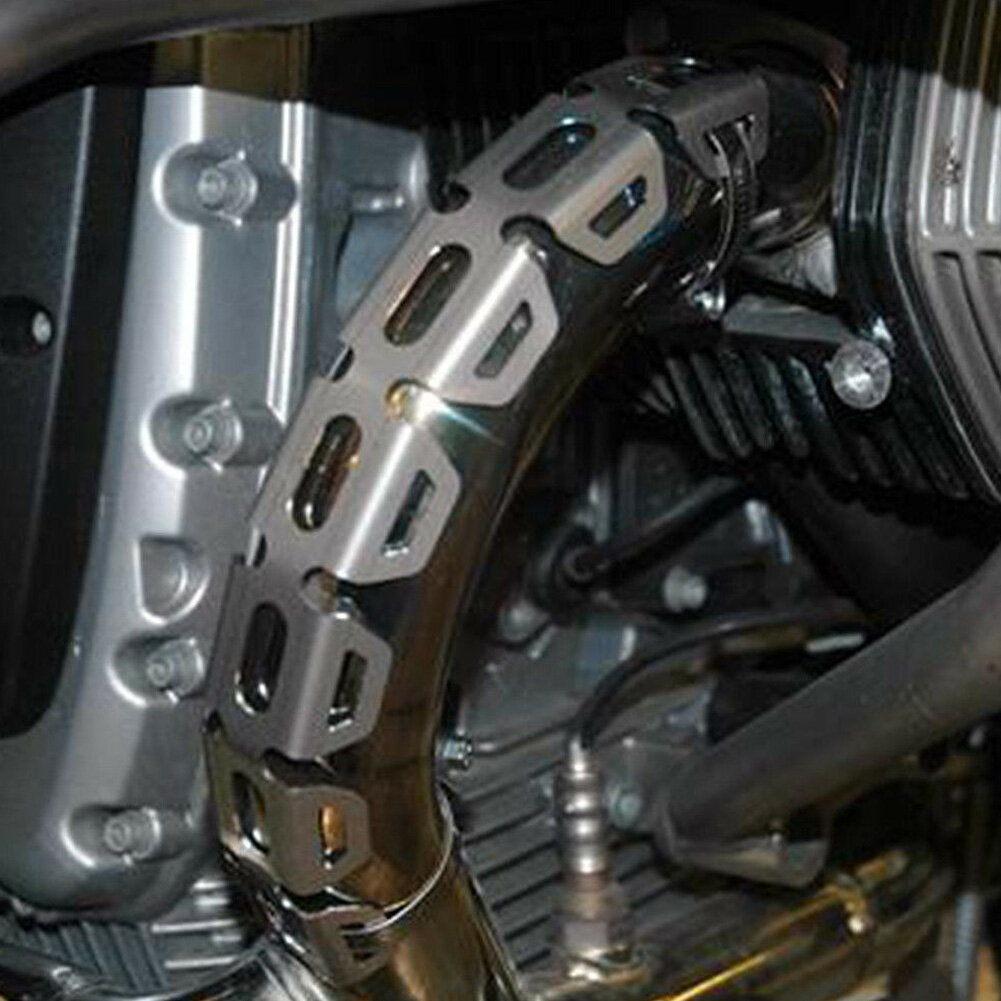 Теплозащитный экран выхлопной трубы глушителя, противоожоговый чехол, подходит для R1200GS F800GS F700GS F650GS (черный)