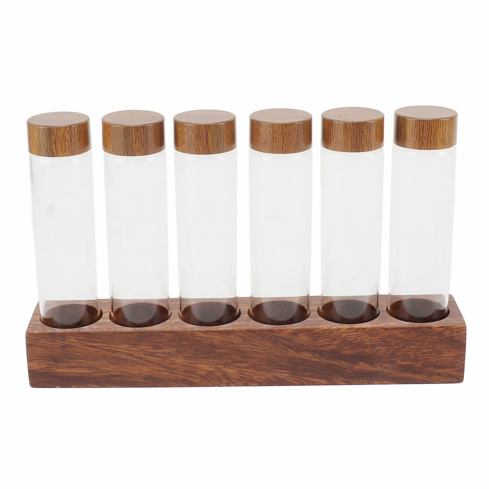 Контейнер для хранения кофейных бобов из ореховых деревьев со стеклянной крышкой, односложенный погреб для кухни для кухни, контейнер для кофейных бобов с одной дозой со стендом