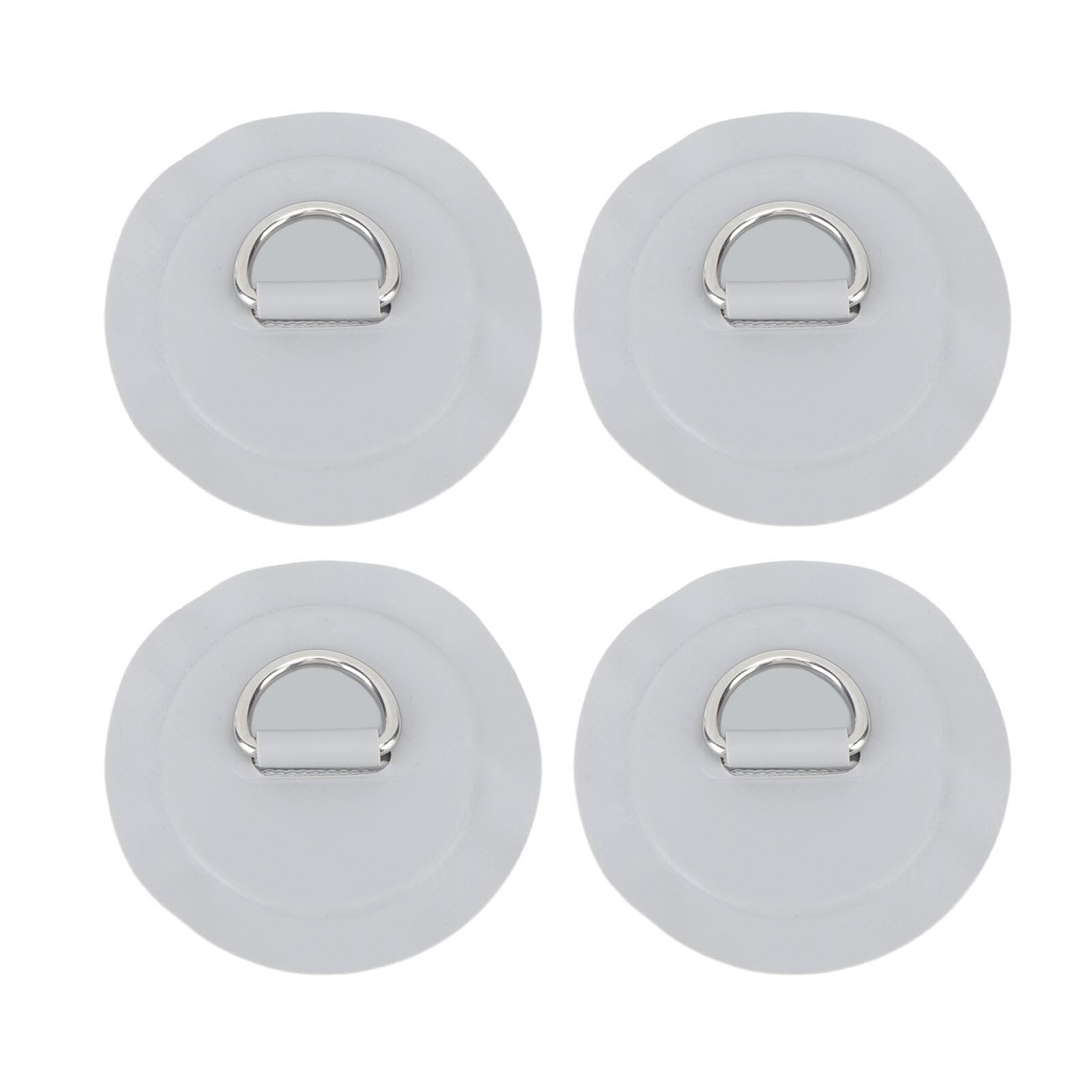 D-образные кольца, круглые, легкие, из ПВХ, для надувных лодок, досок для серфинга и сапсерфинга, 4 шт, серые.