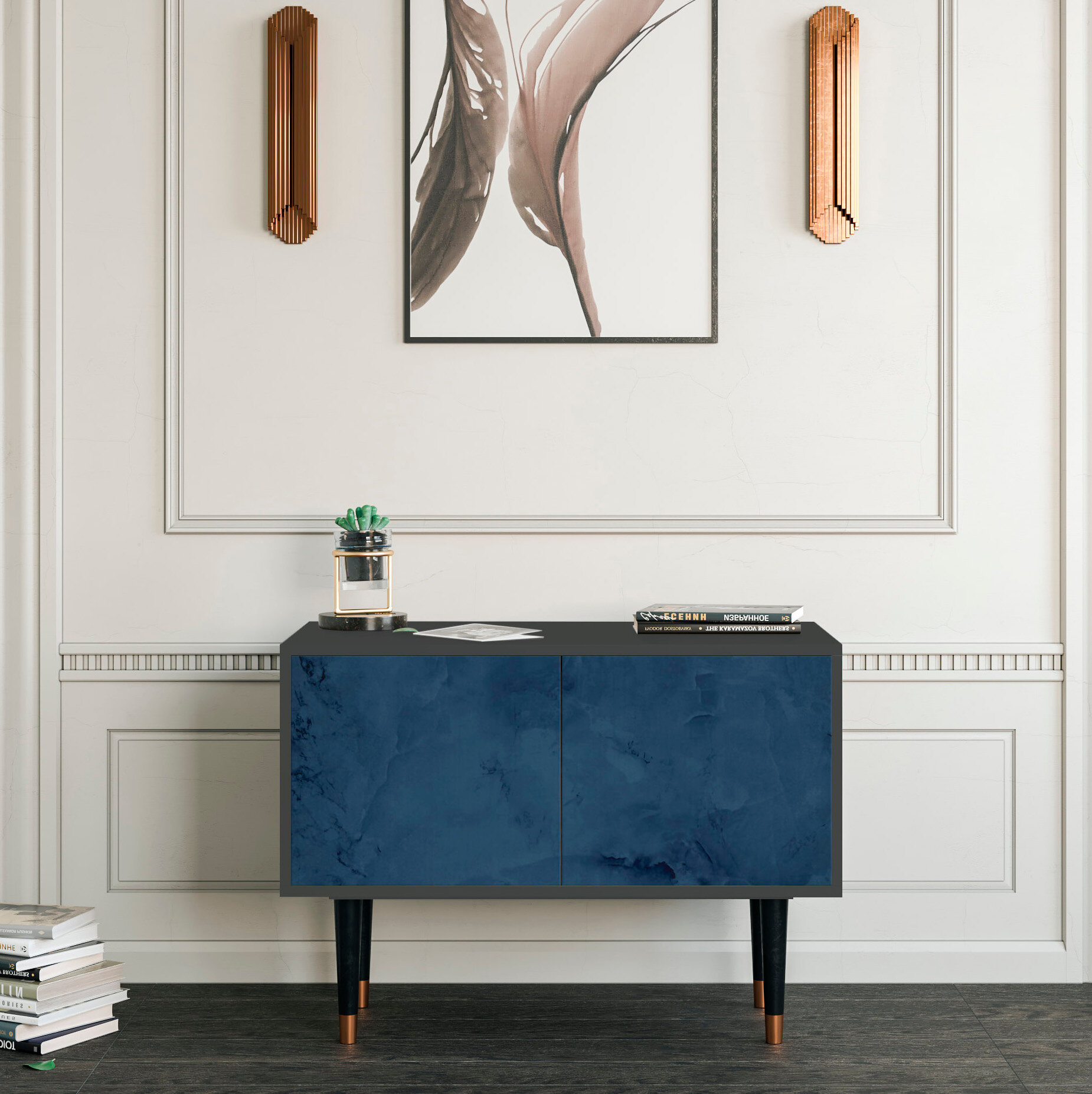 Комод - STORYZ - S1 Endless Galaxi, Размер - 94 x 69 x 48 см, Цвет корпуса - , Антрацит