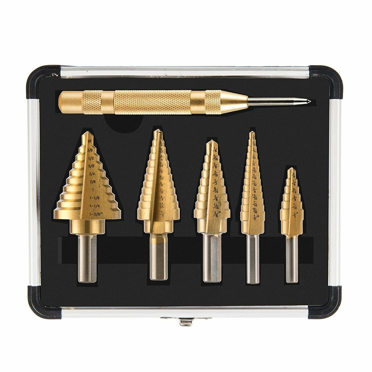 6Pc Hss конусные сверла с конусом для отверстий метрические металлические шестигранные биты