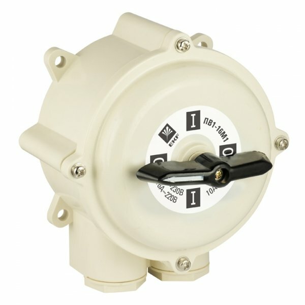 EKF PROxima Пакетный переключатель ПП 2-16/Н2 М2 пл. IP56, pp-2-16-4