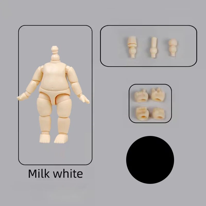 XiDonDon YMY Тело для куклы ПВХ 5,7 см Milk white-1