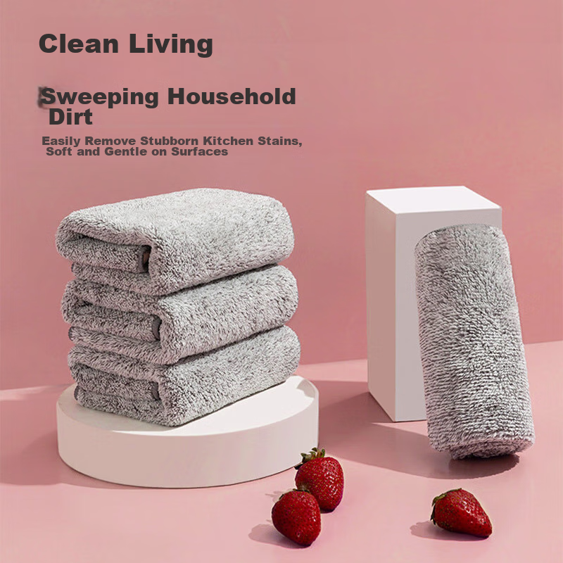 Meijia Riji Бамбуковые волокна чистящая ткань, Бытовая посудомоечная ткань, Неклейкое маслопоглощающее полотенце,