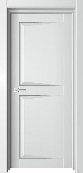 Межкомнатная Дверь Verda Диамонд 2 Белый Бархат Глухая 2000х700мм (Полотно 1шт) / Верда.