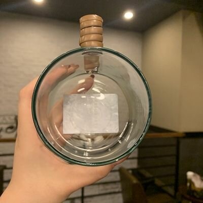 Starbucks Корейская летняя стеклянная чашка из ротанга, 473 мл