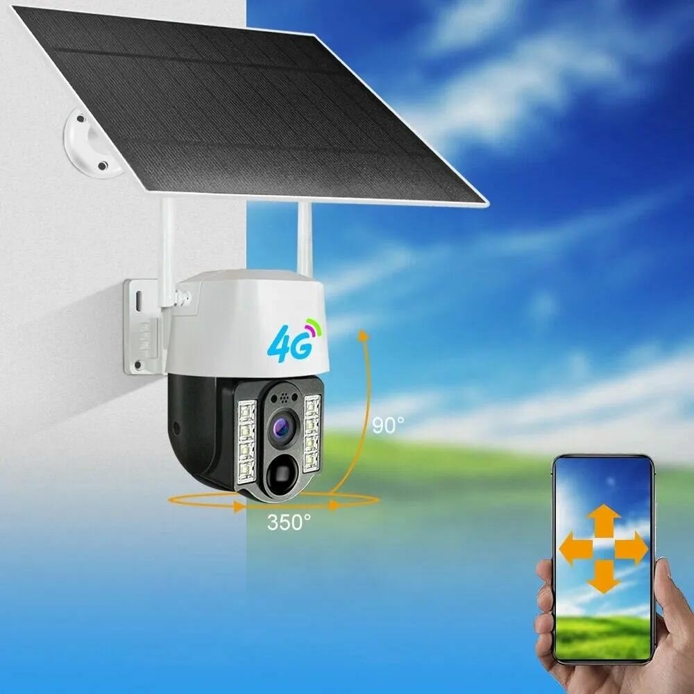 Камера видеонаблюдения 4G на солнечной батарее