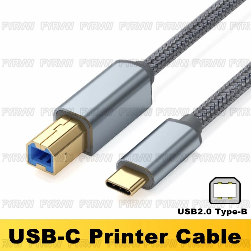 Кабель USB C на Type-B USB 2.0 для принтера 5m