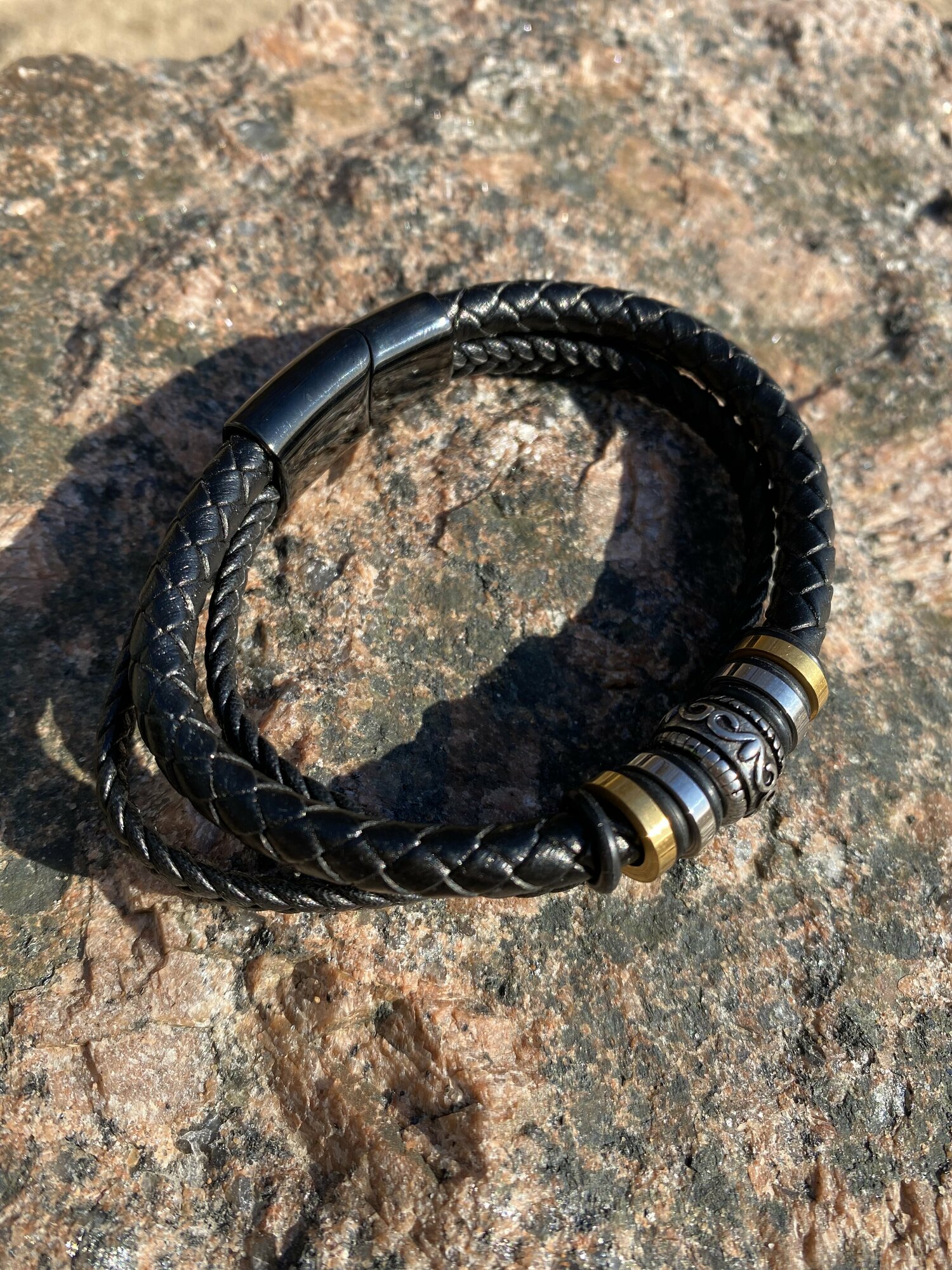 Плетеный браслет, металл