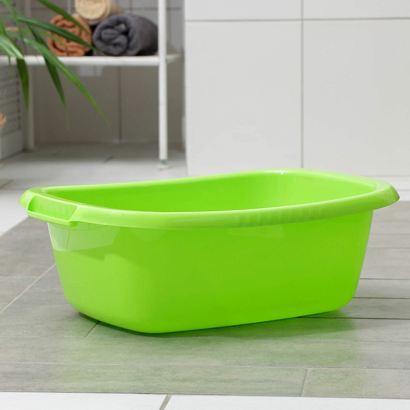 Таз хозяйственный овальный Водолей , 17 л, пластик, салатовый