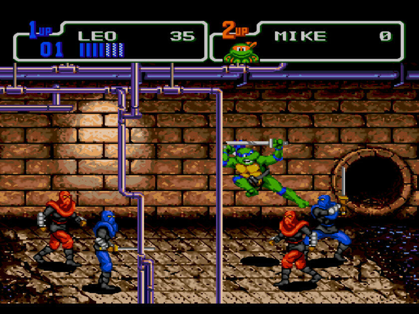 Игровой картридж для SEGA 16 бит "Teenage Mutant Ninja Turtles: The Hyperstone Heist", без коробки