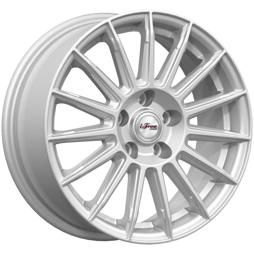 Диск автомобильный литой iFree Азур 16x6.5 5x114.3 et45 dia67.1 Серебристый