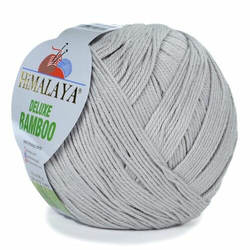 Пряжа Himalaya Deluxe Bamboo 124-25 пепельный (100г/250м, упаковка 5 мотков)
