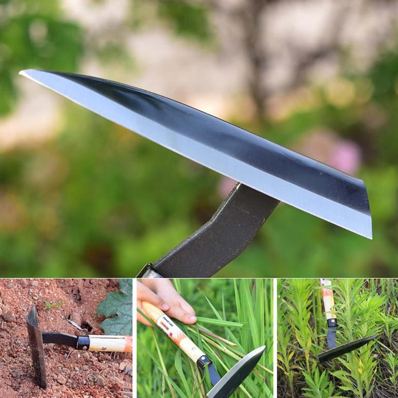 Садовая тяпка из стали Мn 45x14.3x5.5 см