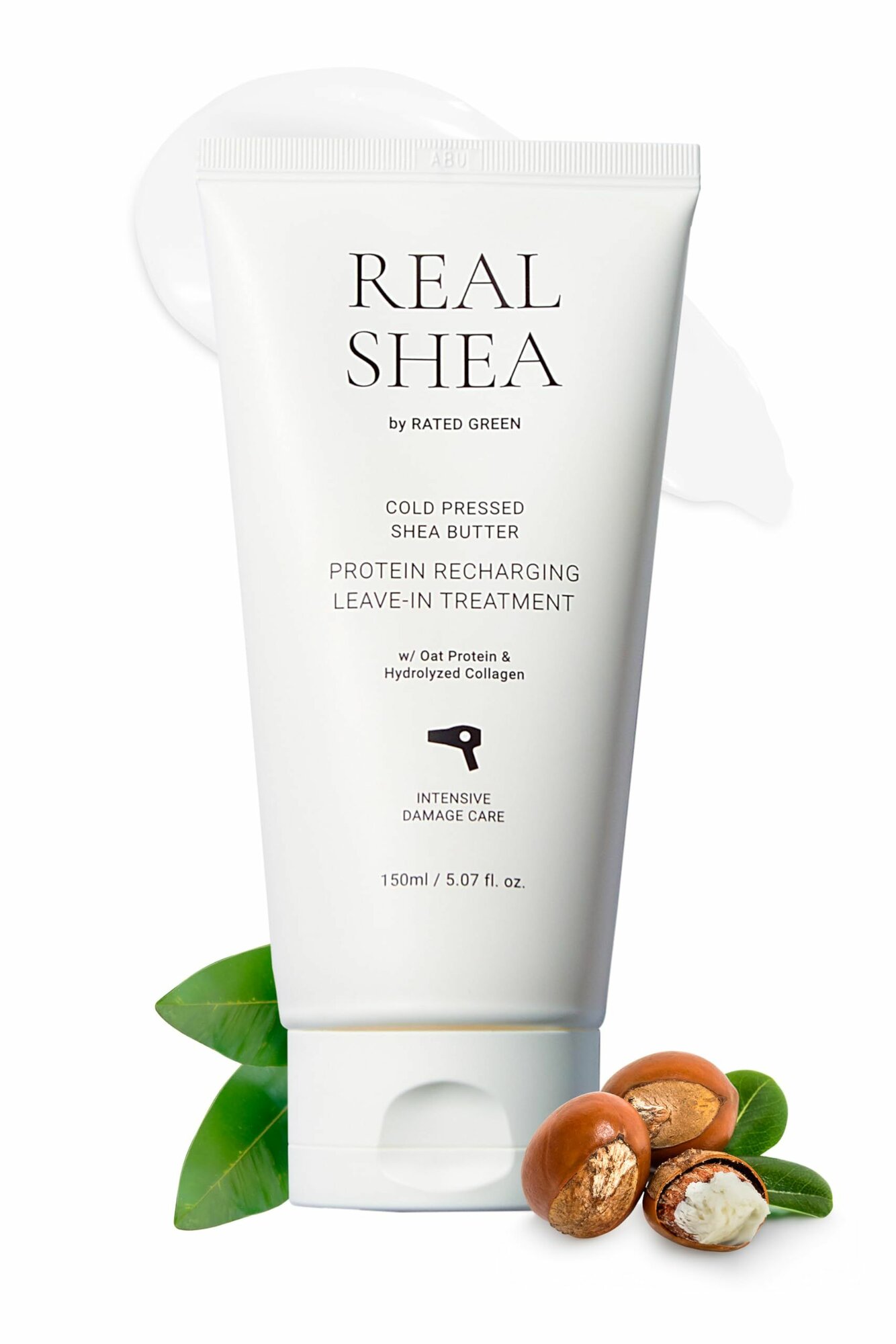 RATED GREEN Восстанавливающий крем для волос с маслом ши REAL SHEA Protein Recharging Leave in Treatment, 150мл