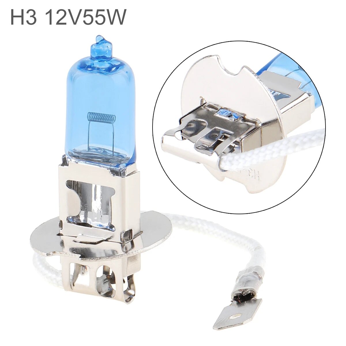 12 В H3 5000K 55 Вт белый свет супер яркий автомобильный ксеноновая галогенная лампа авто передняя фара противотуманная лампа
