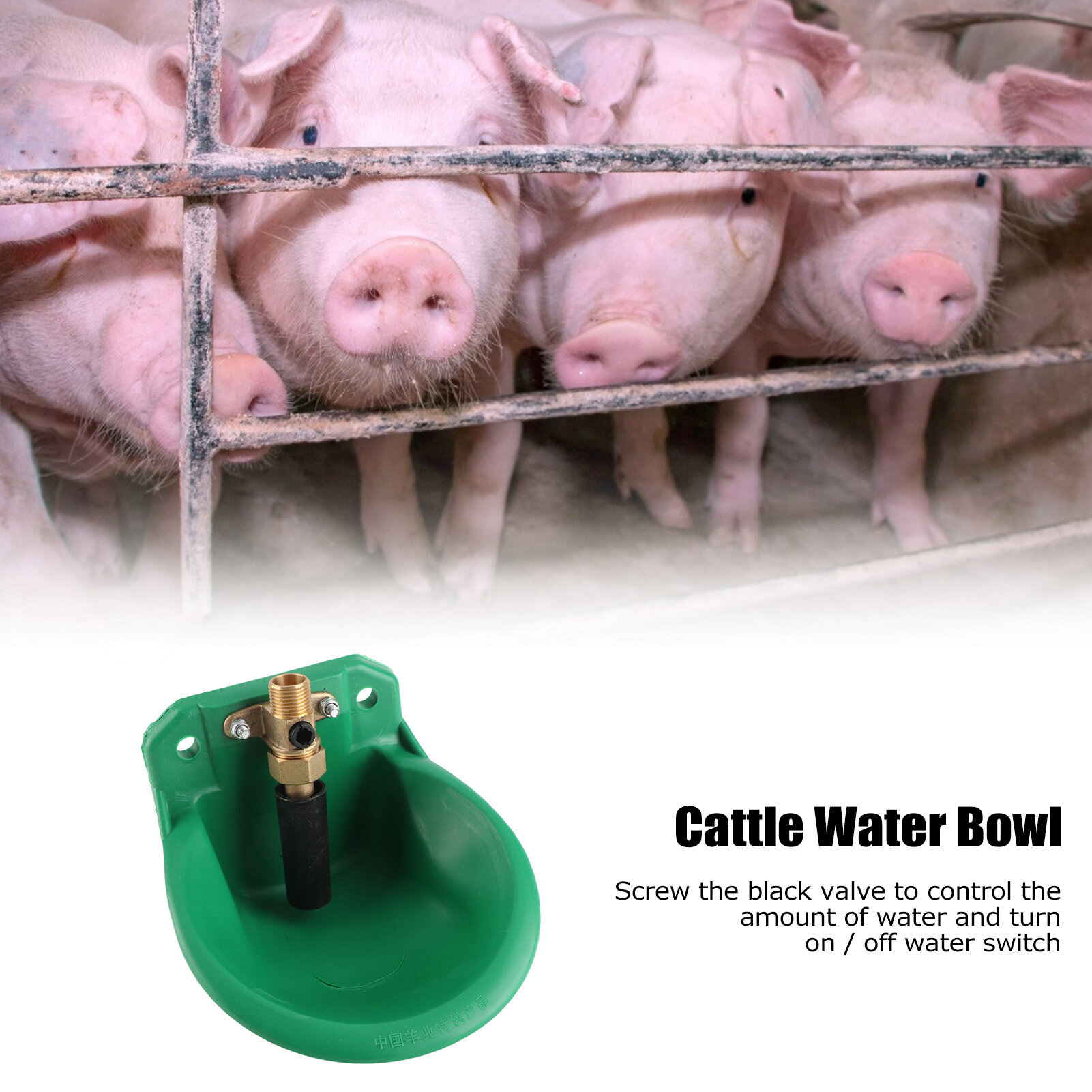 Медный клапан для крупного рогатого скота, автоматическая миска для воды, овца, свинья, чаша для питья воды, инструмент для питья